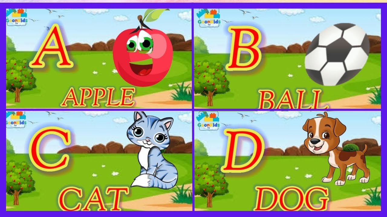 A for apple b for ball,abcd,alphabet song,abcdefgg #Goonkidstv #kids # ...