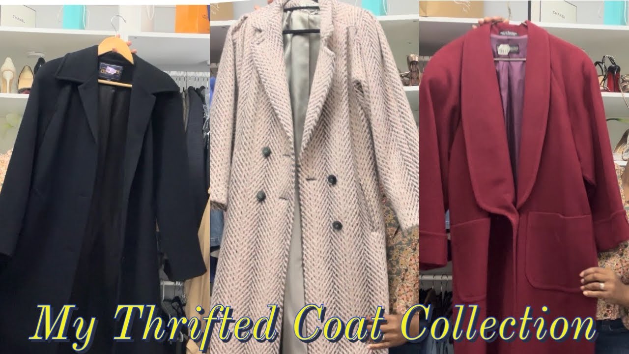 My Thrifted Coat Collection! - YouTube