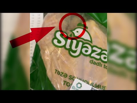 Marketdən aldığı toyuqdan qurd çıxıb