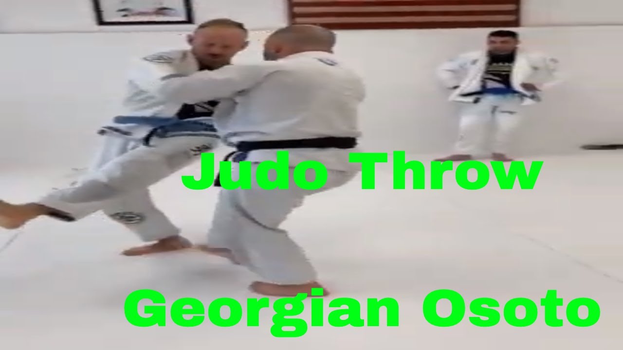 Judo Throw - (Foot Sweep to Georgian Grip Osoto Gari) - YouTube