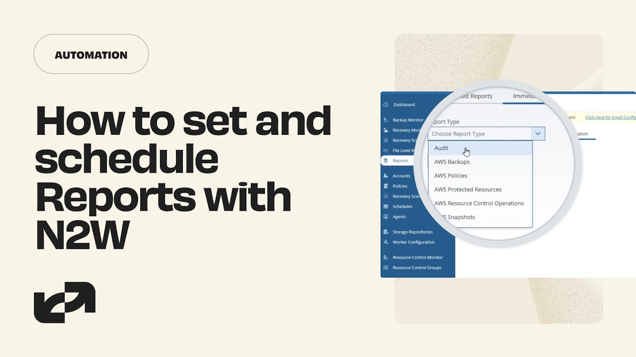 [Tutorial] How to Setup and Schedule Reports in N2W - YouTube