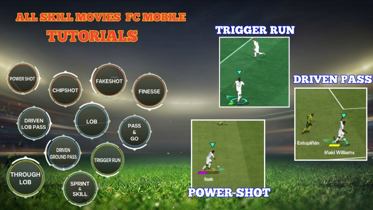 ALL 29 SKILL MOVES FC MOBILE | TUTORIALS - YouTube