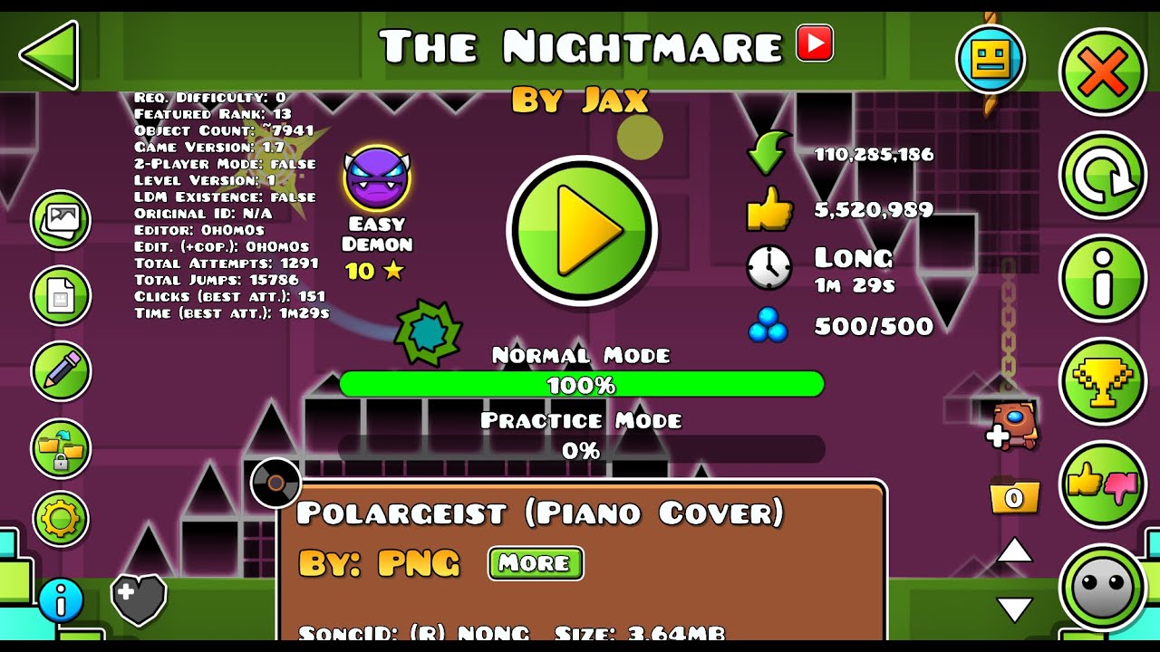 The Nightmare - Geometry Dash - YouTube