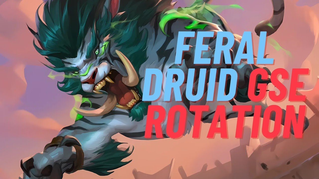 1 Button Feral Druid Rotation | GSE | World of Warcraft | The War Within - YouTube