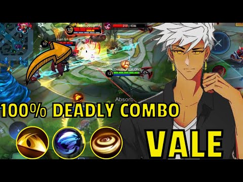 Vale Gameplay 100% Deadly Combo!! Build Top 1 Global Vale | Build Vale ...