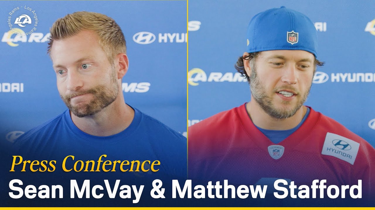 Sean McVay & Matthew Stafford Talk Team Injuries, Learning From Slow ...