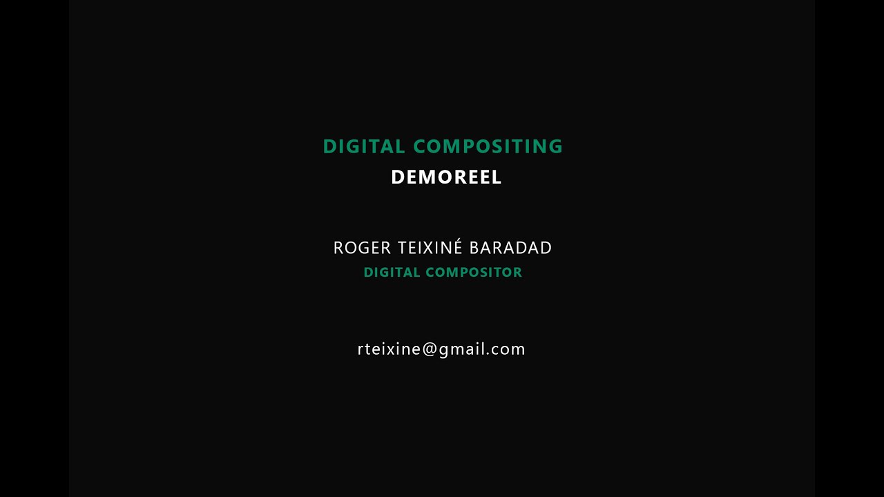 Student Compositing Demo Reel | Roger Teixiné - YouTube