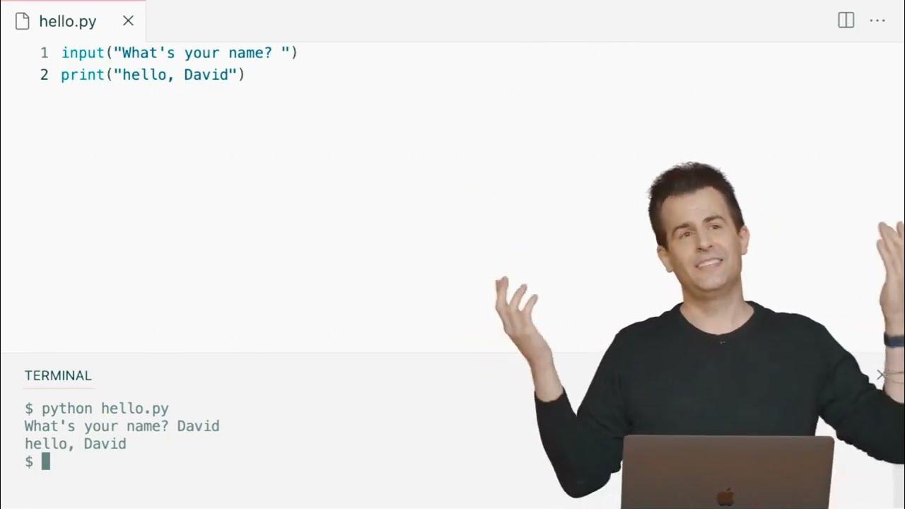 run python program using command line | CS50 python - YouTube