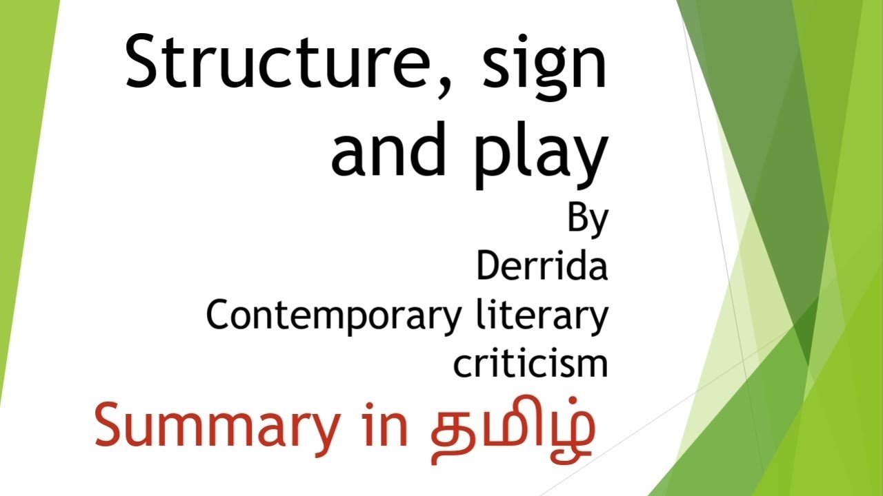 #part 4 #structure, sign and play #human #science #derrida #arche # ...