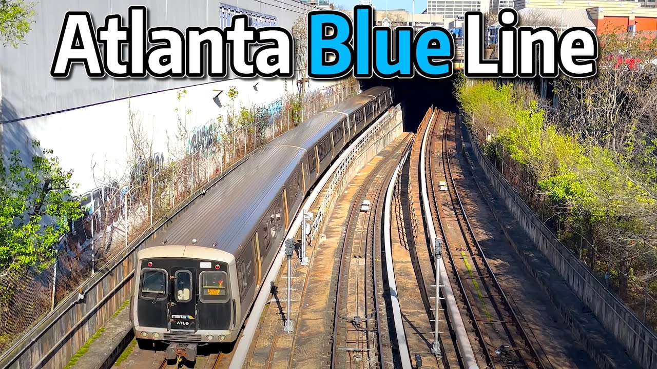 ⁴ᴷ⁶⁰ Exploring Atlanta's Blue Line - YouTube
