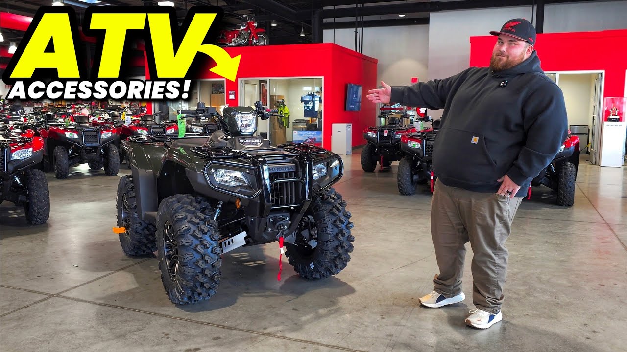 NEW Honda Foreman Rubicon TRX520 ATV Accessories with Big HAM! - YouTube