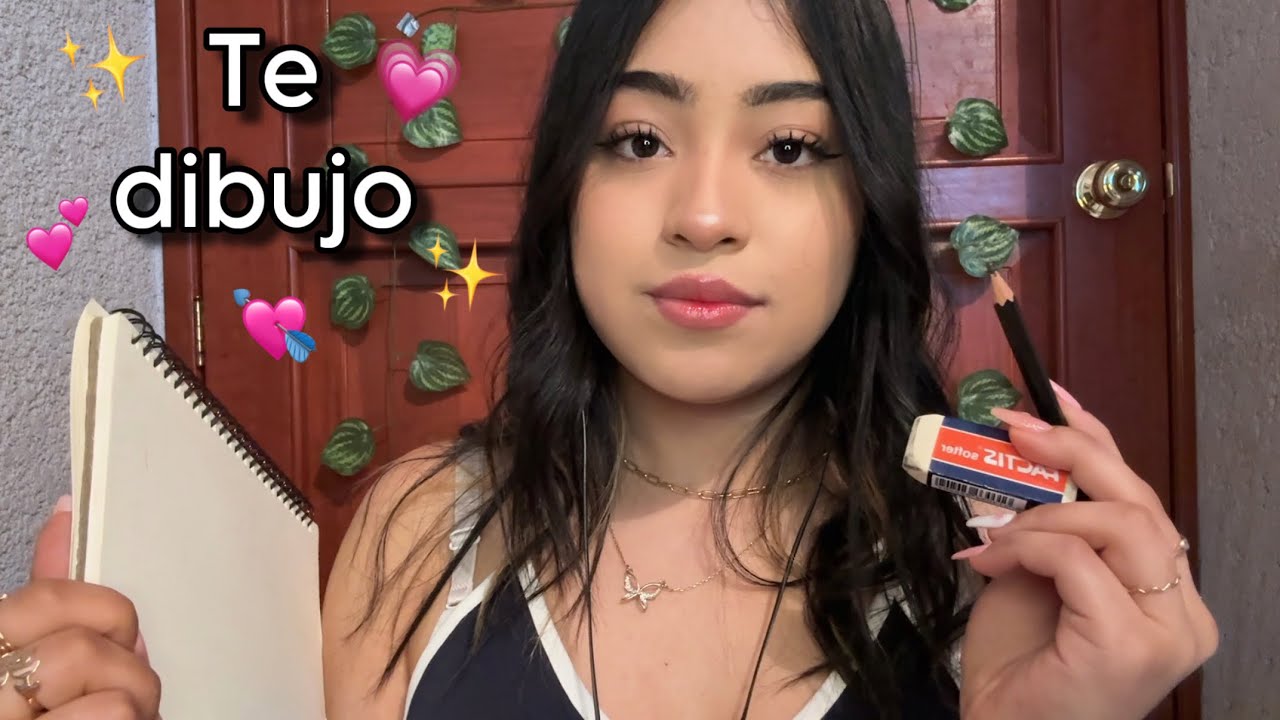 ASMR chica amable y misteriosa de la escuela te dibuja 🎨 ️ - YouTube