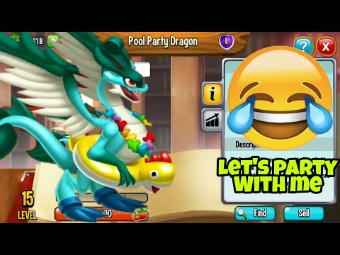 THE NEW POOL PARTY DRAGON REVIEW Dragon city - YouTube
