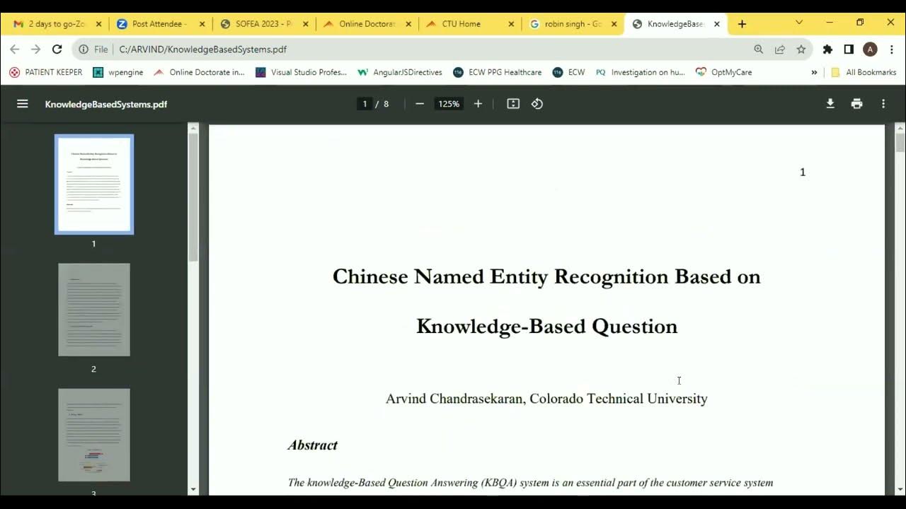 Chinese Named Entity Recognition based on Knowledge Based Question - YouTube