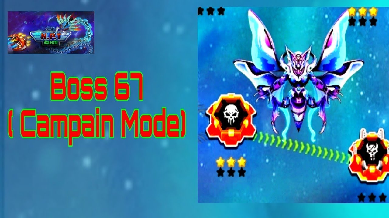 Space shooter Boss 67 ( Campain Mode) - 10 revives - YouTube
