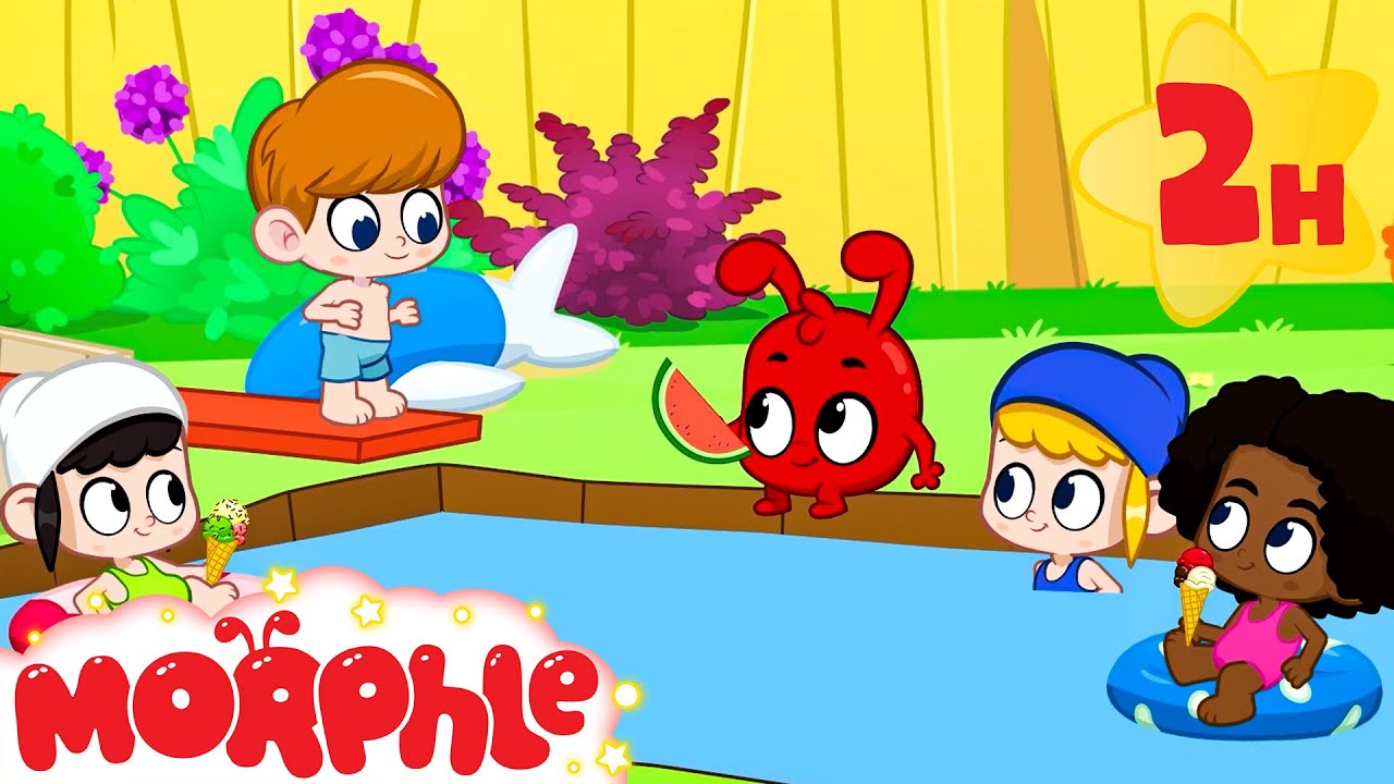 A Pool in the Backyard | Fun Animal Cartoons | @MorphleTV | Learning ...