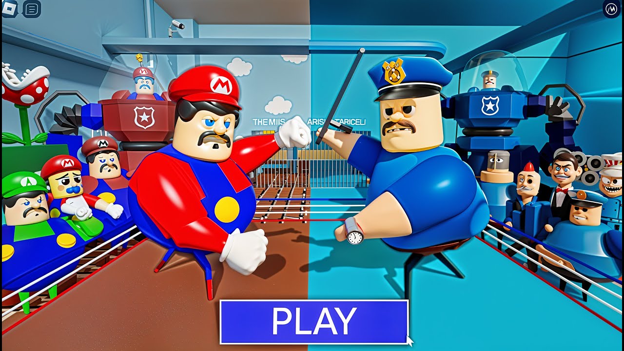 MARIO BARRY VS POLICE BARRY'S PRISON RUN! (OBBY) - YouTube