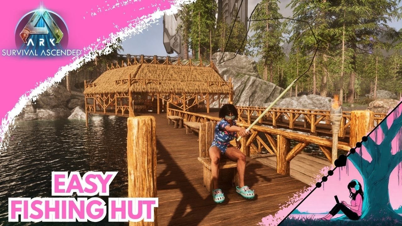 Fast and Simple Fishing Hut | Ark: Survival Ascended - YouTube