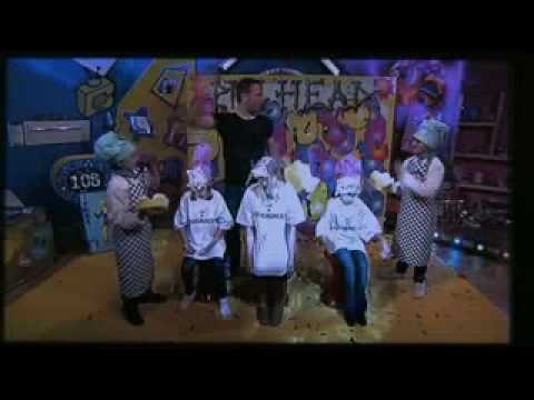 Anna Williamson from Toonattik protects her Oak Jeans during pie prank ...