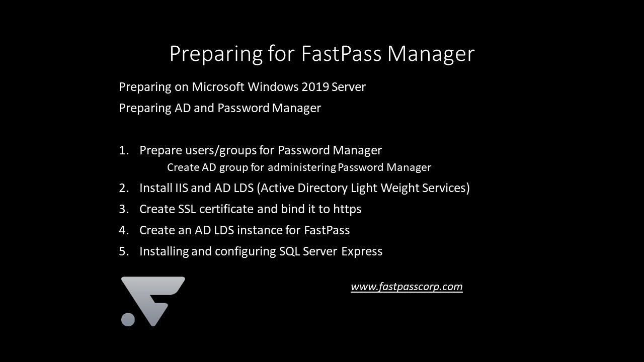 Preparing for FastPass Password Manager - YouTube
