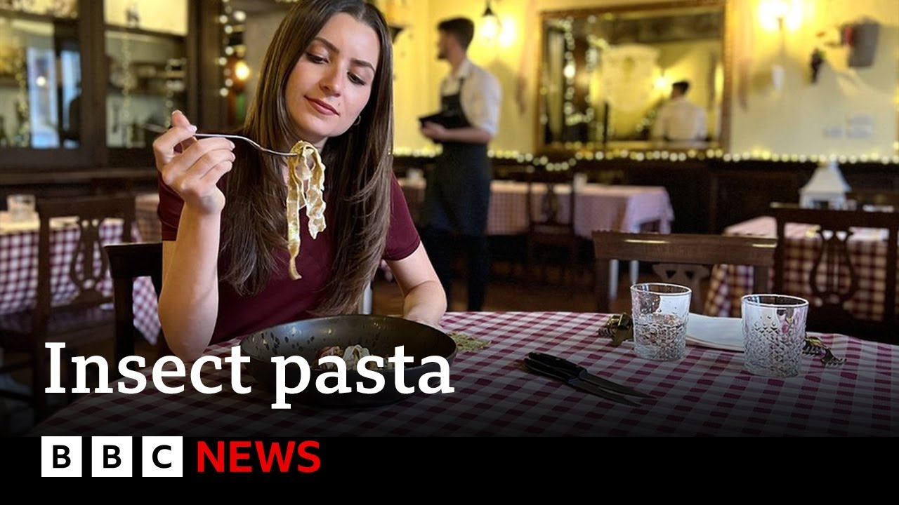 Italian food: Insect pasta divides diners - BBC News - YouTube