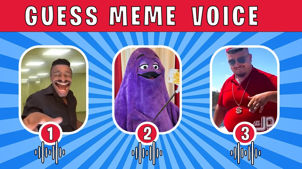 Can You Guess the Meme Voice Challenge? || Professor RiddleWorth's Quiz ...