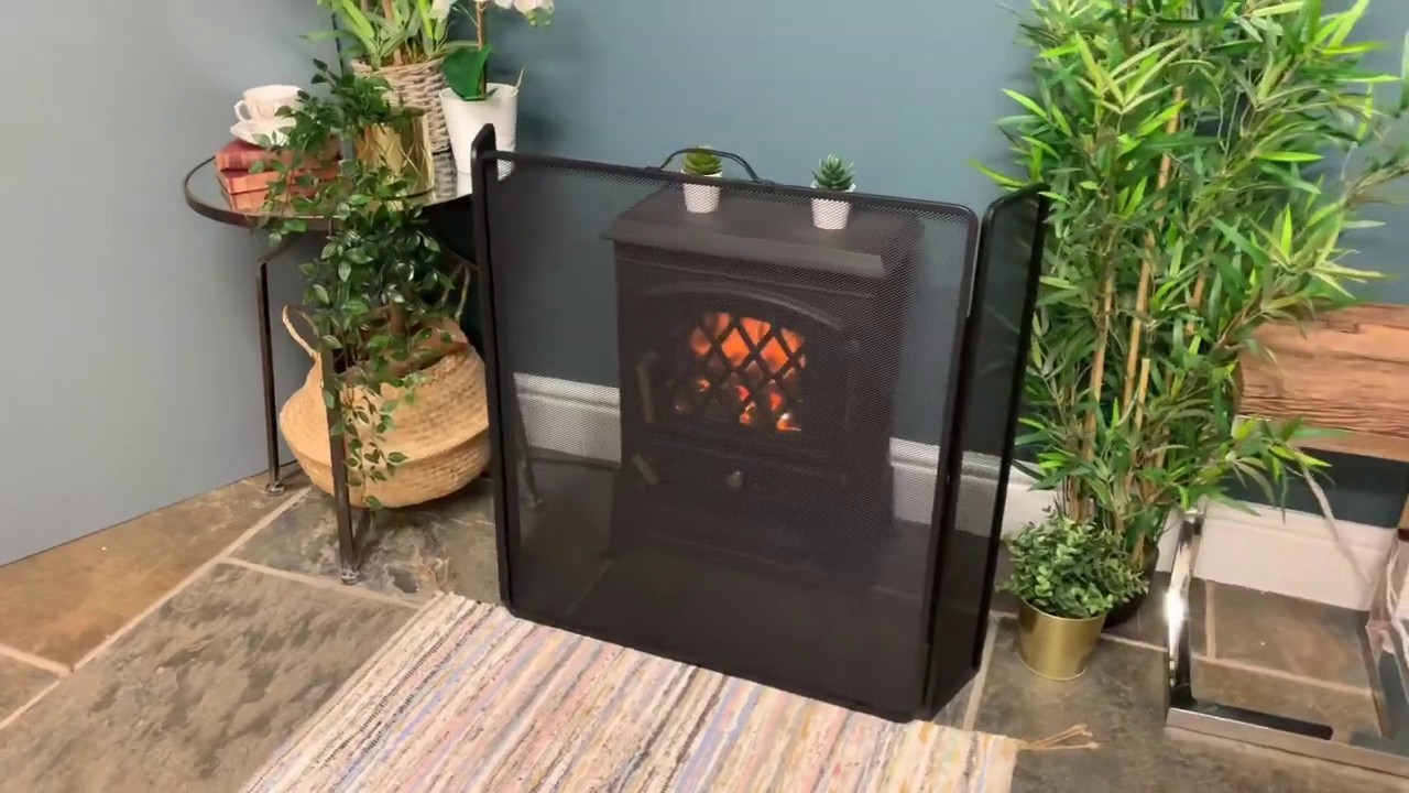 Traditional Three Fold Winged Fire Guard - YouTube