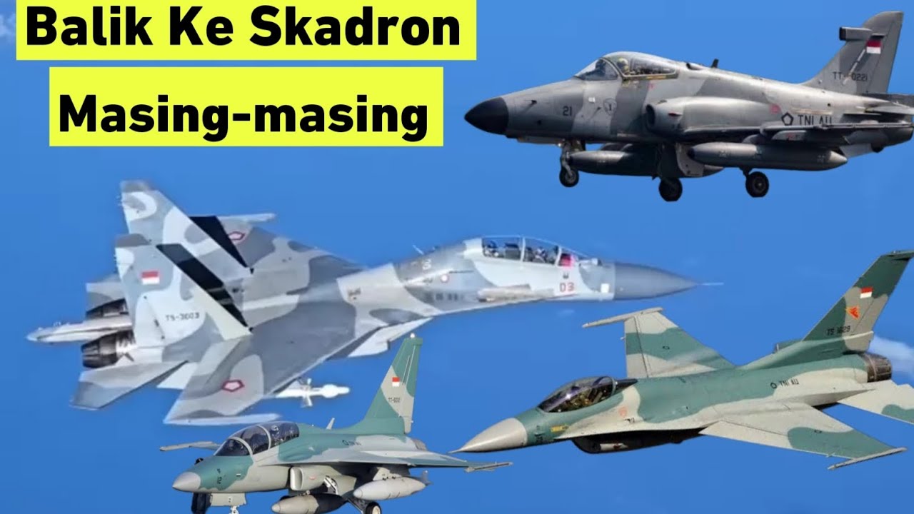 Jet Tempur Usai Tugas HUT TNI di Monas, Kembali ke Skadron Masing ...