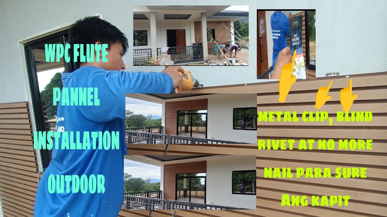 WPC FLUTED PANNEL INSTALLATION OUTDOOR // BASIC STEPS WPC FLUTED PANNEL ...