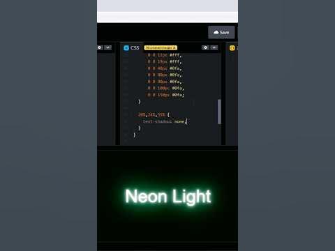 Neon Text Effect Using HTML and CSS | Pure CSS Text Animation Using CSS #shorts #cssshorts - YouTube