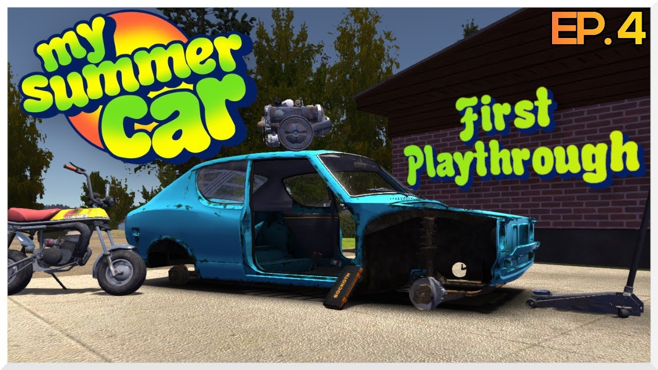 My Summer Car First Playthrough - Episode 4 | Engine Building 101 - YouTube