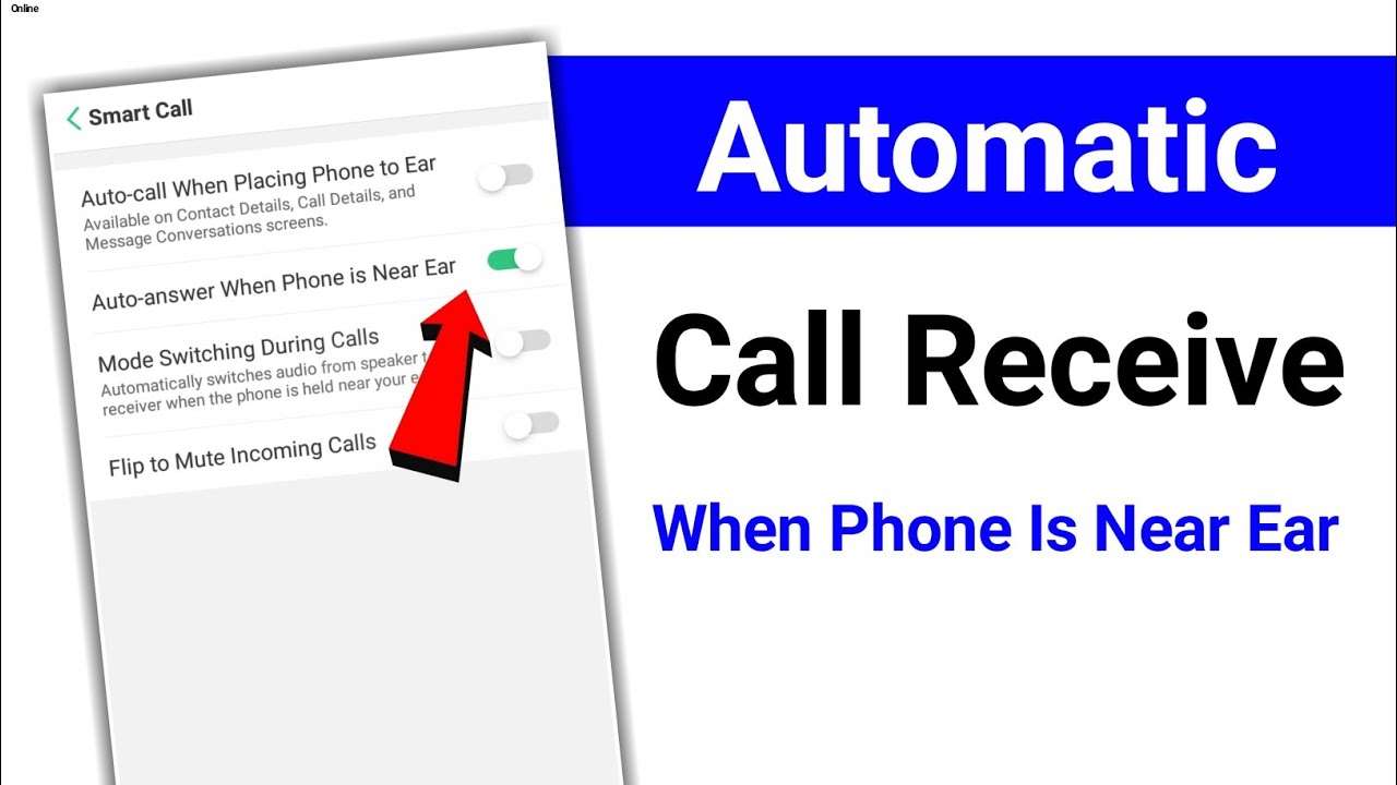 How To Automatic Call Received | मोबाइल को कान के पास लगाते ही ...