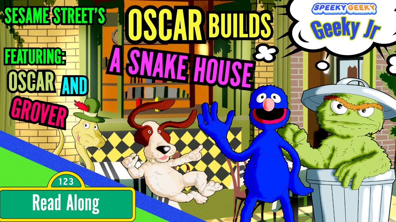 SESAME STREET~ OSCAR BUILDS A SNAKE HOUSE ~ OSCAR THE GROUCH ...