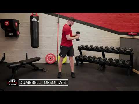 Dumbbell Torso Twist Demonstration | JR Fitness - YouTube