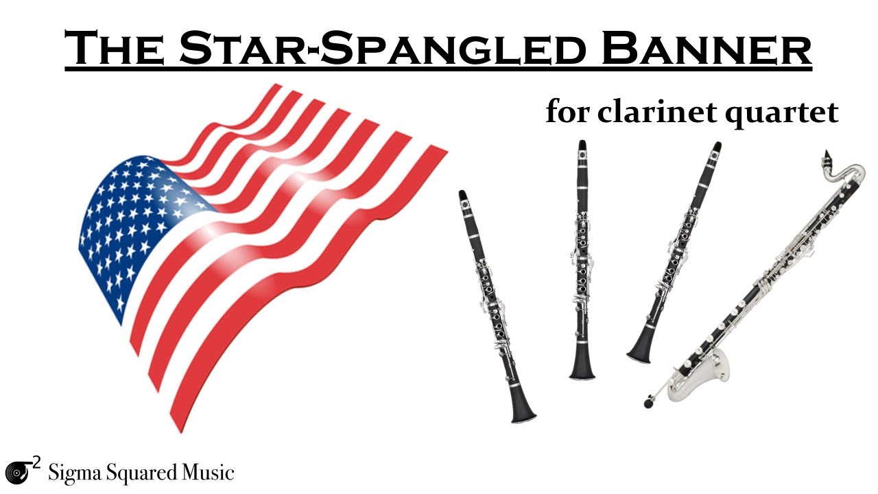 The Star-Spangled Banner for Clarinet Quartet - Score Video - YouTube