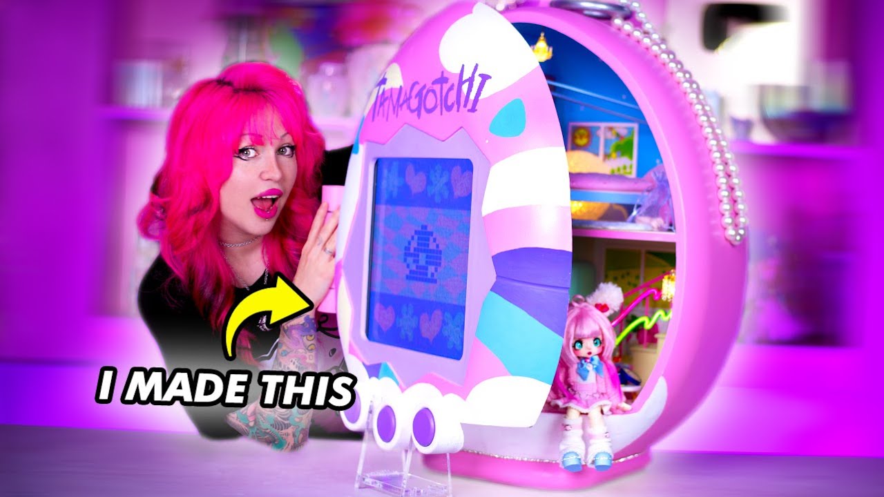 I Built a MEGA Tamagotchi With a Secret HOUSE Inside - YouTube