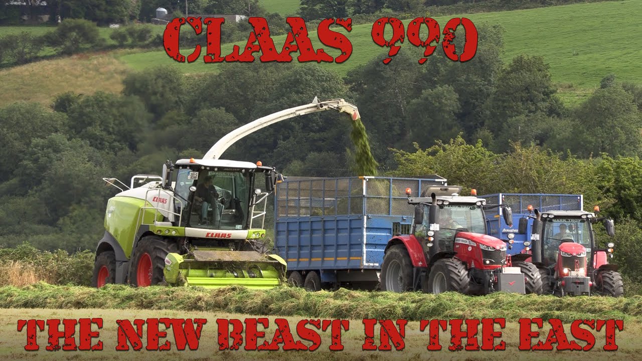 Catching up with Mark Troy and his new Claas 990 - YouTube