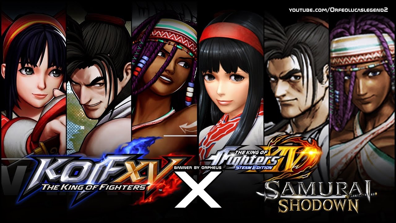 KOF XV - TEAM SAMURAI COMPARISON WITH KOF XIV, SAMURAI SHODOWN - YouTube