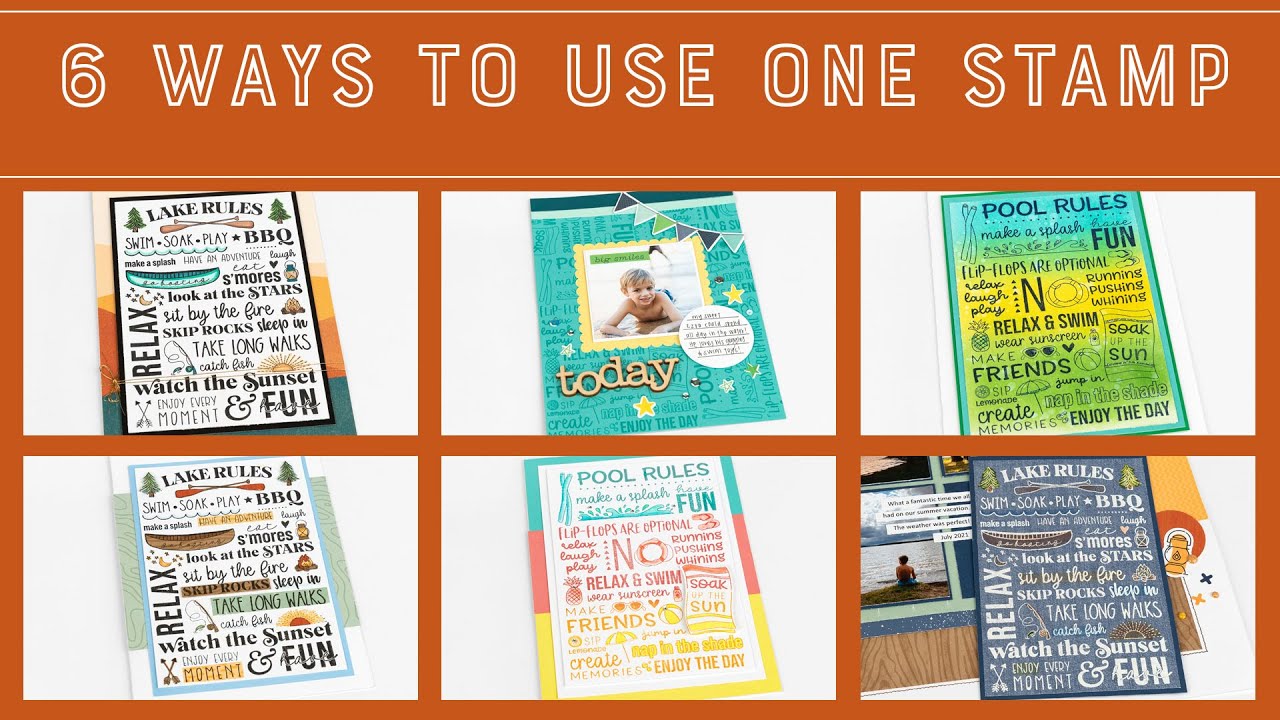 6 Ways To Use One Stamp! - YouTube