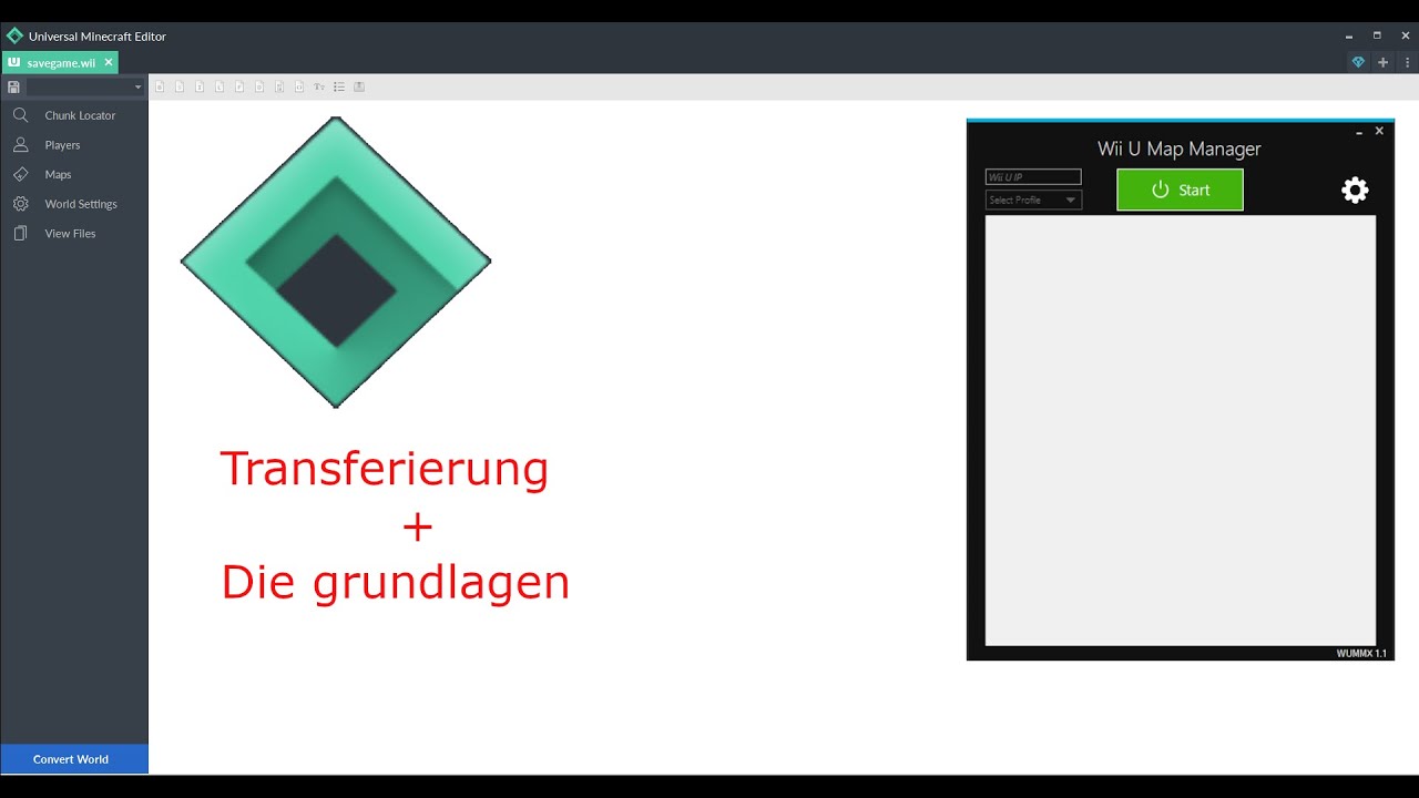 Universal Minecraft Editor Tutorial #1 Basics - YouTube