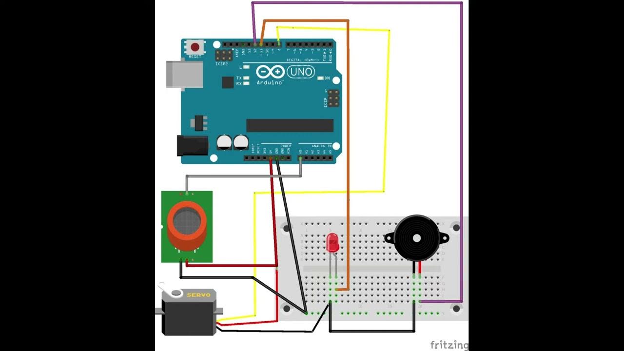 Lpg Gas Leakage Detector Using Mq2 Sensor And Controller Using Sg90 Servo And Arduino Youtube