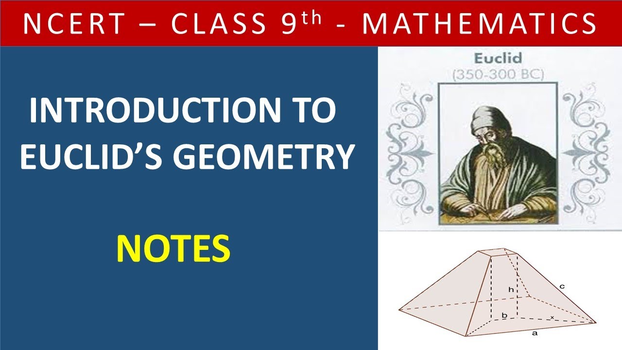 Introcution To Euclid's Geometry || Chapter 5 || Class 9 || NCERT ...