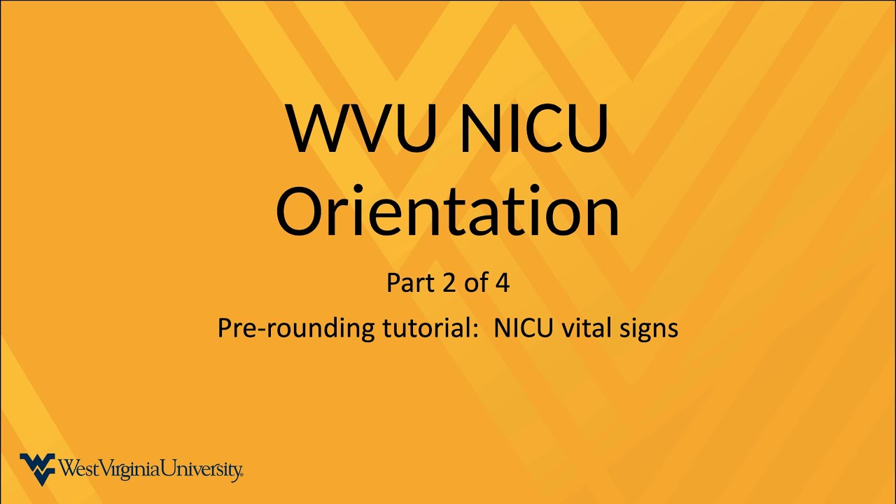 NICU Orientation Part 2 of 4: Pre-rounding Tutorial Vital Signs - YouTube