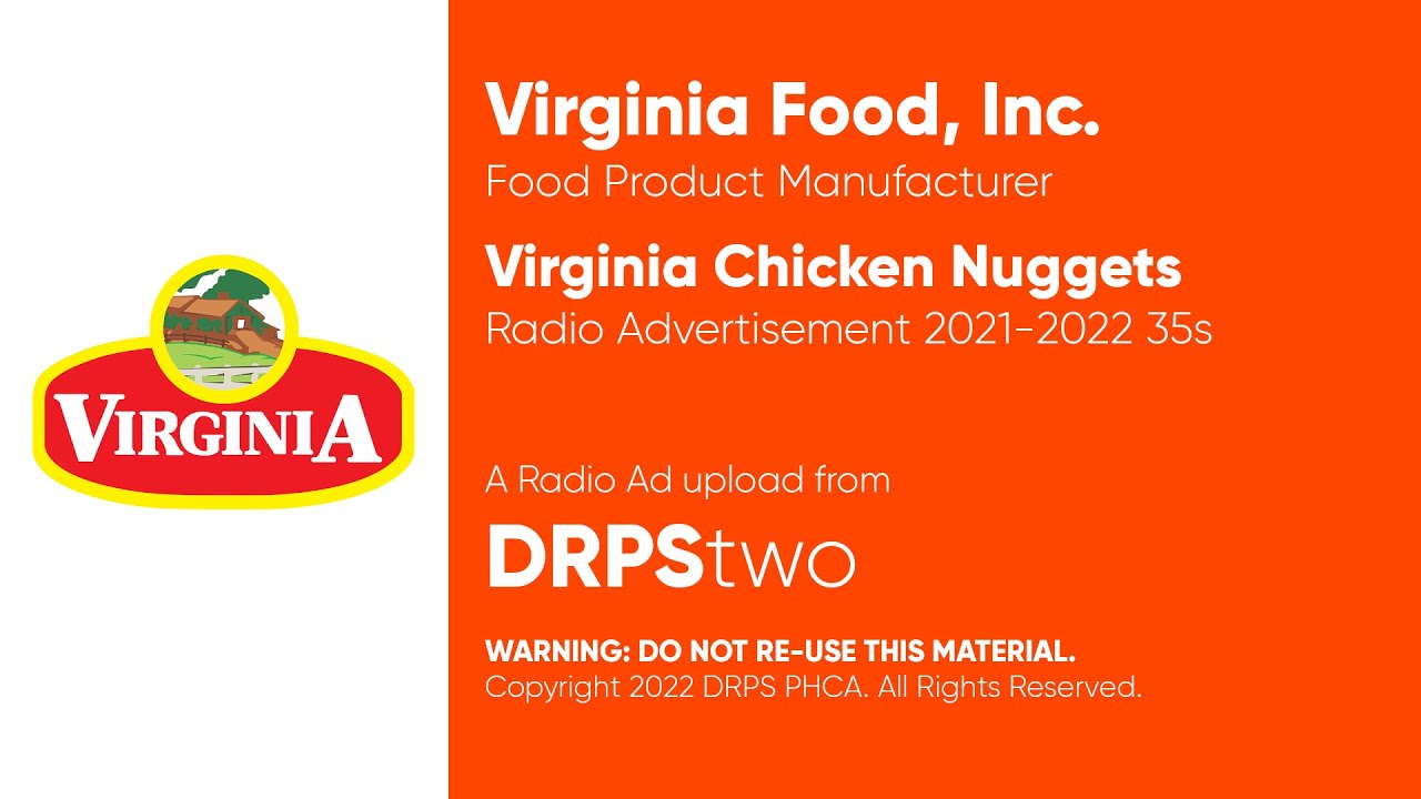 Virginia Chicken Nuggets Radio Ad 2021-2022 35s - YouTube