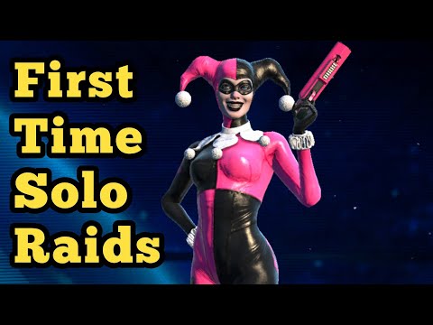 First Time Using Heart Breaker Harley Quinn In Solo Raids!!! - Injustice 2 Mobile