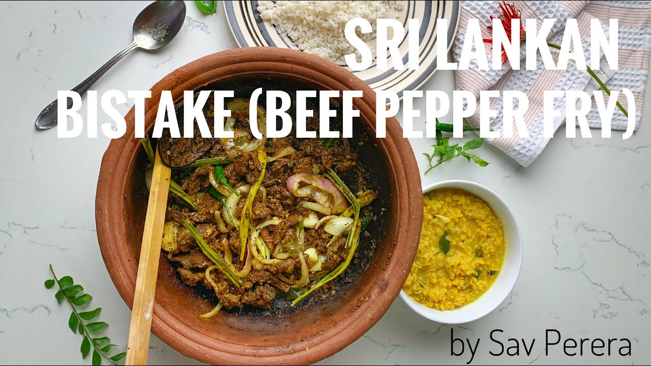 BEEF BISTAKE (Sri Lankan Beef Pepper Fry) | බිස්ටේක් | CRAVED by Ashan ...