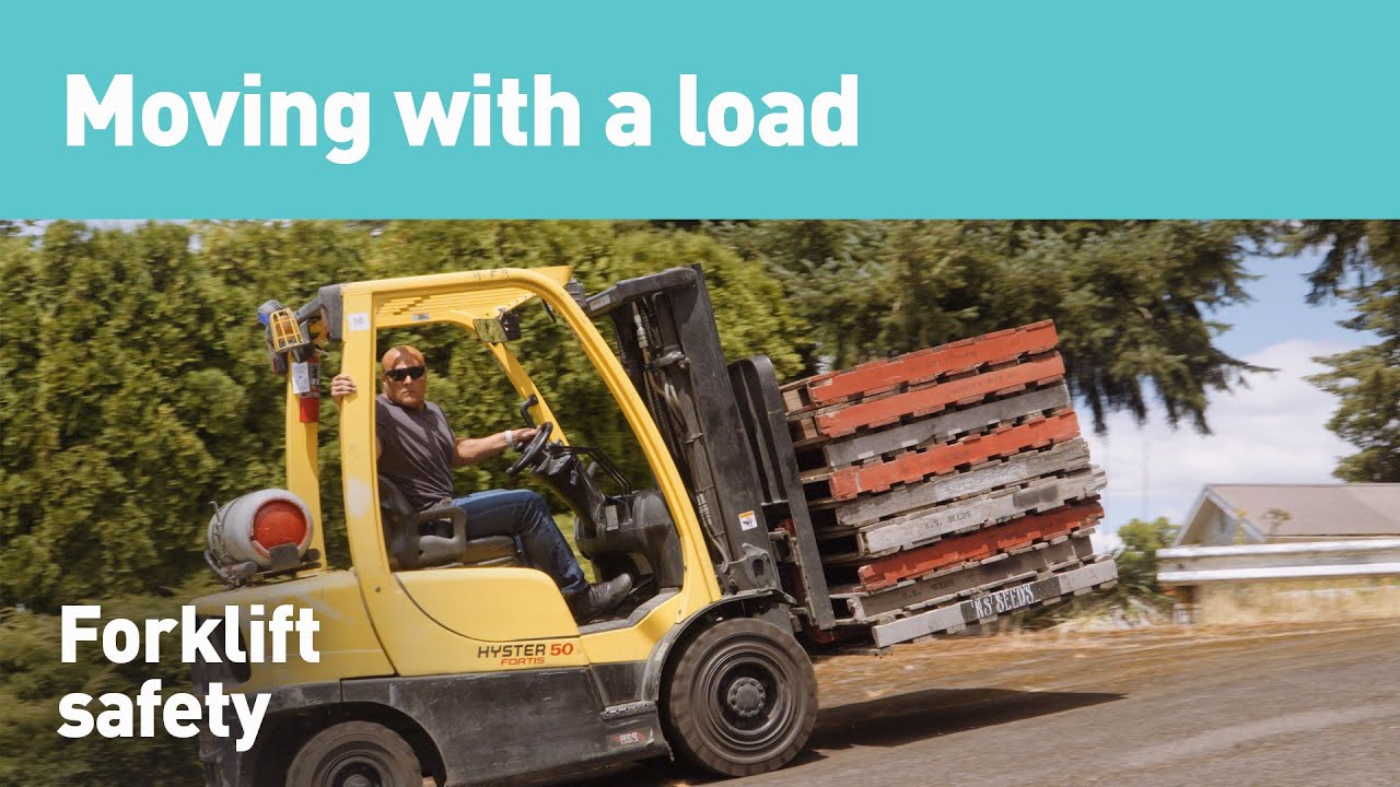 Forklift safety | Moving with a load - YouTube
