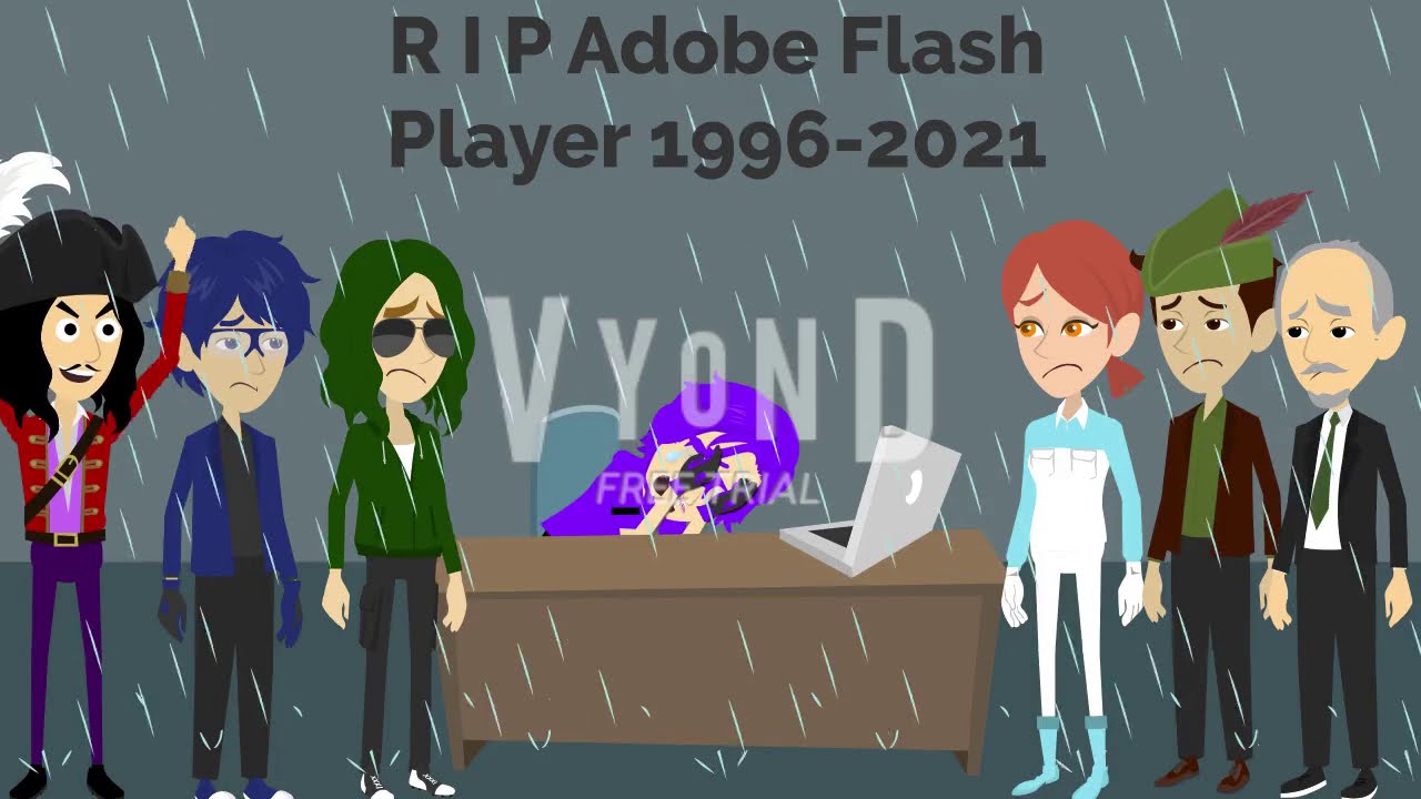 R I P Adobe Flash Player 1996-2021 - YouTube