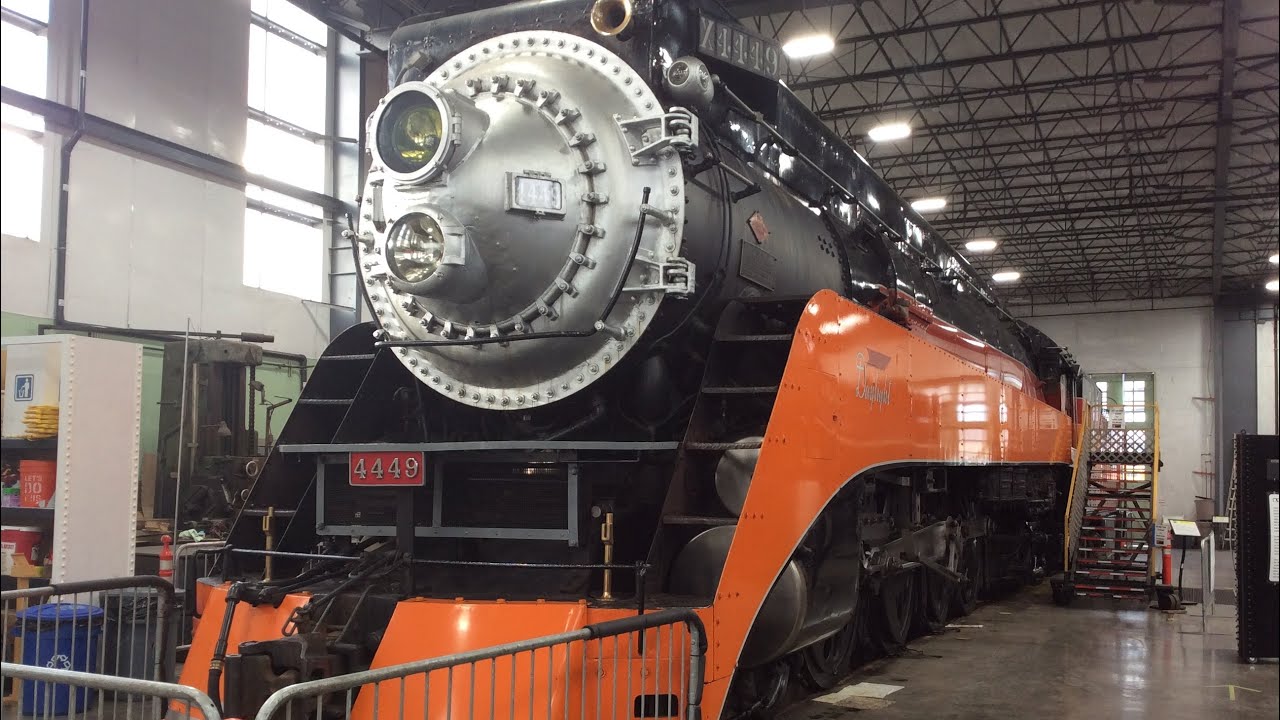 SP #4449 GS4 ( the daylight) all steamed up for national train day May ...