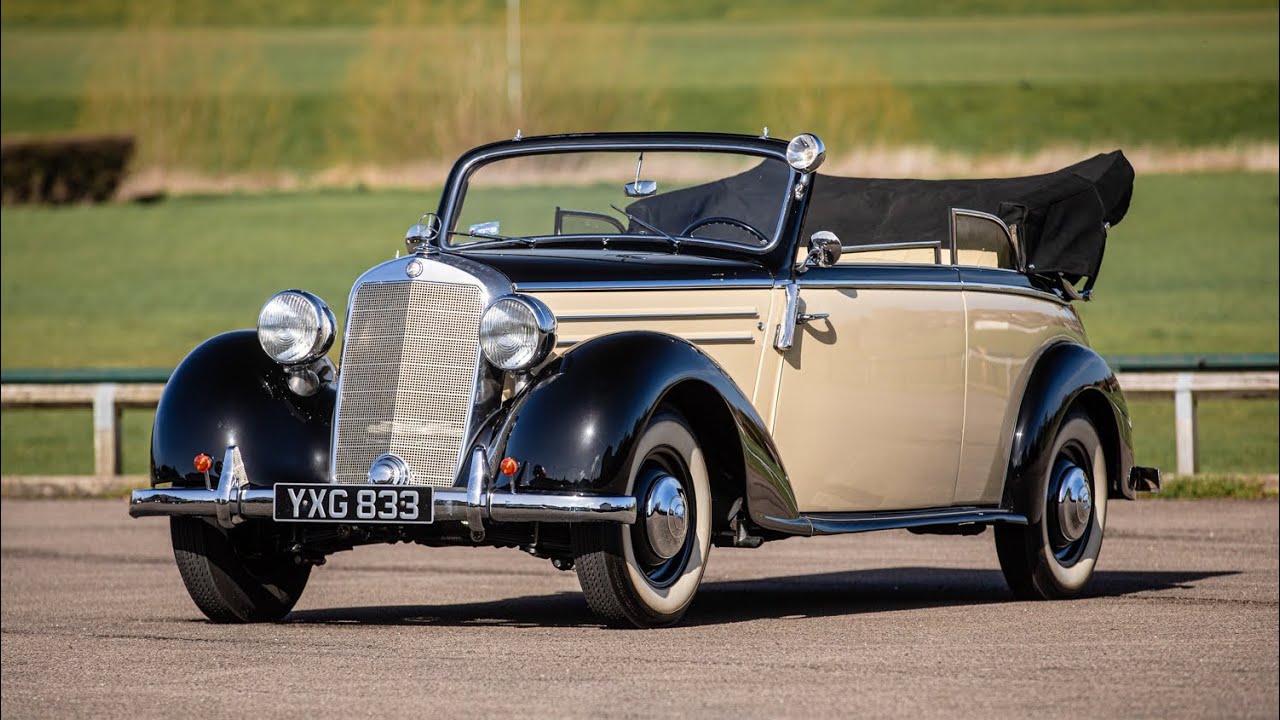 1951 Mercedes-Benz 170S 2dr Cabriolet B (W136) - YouTube